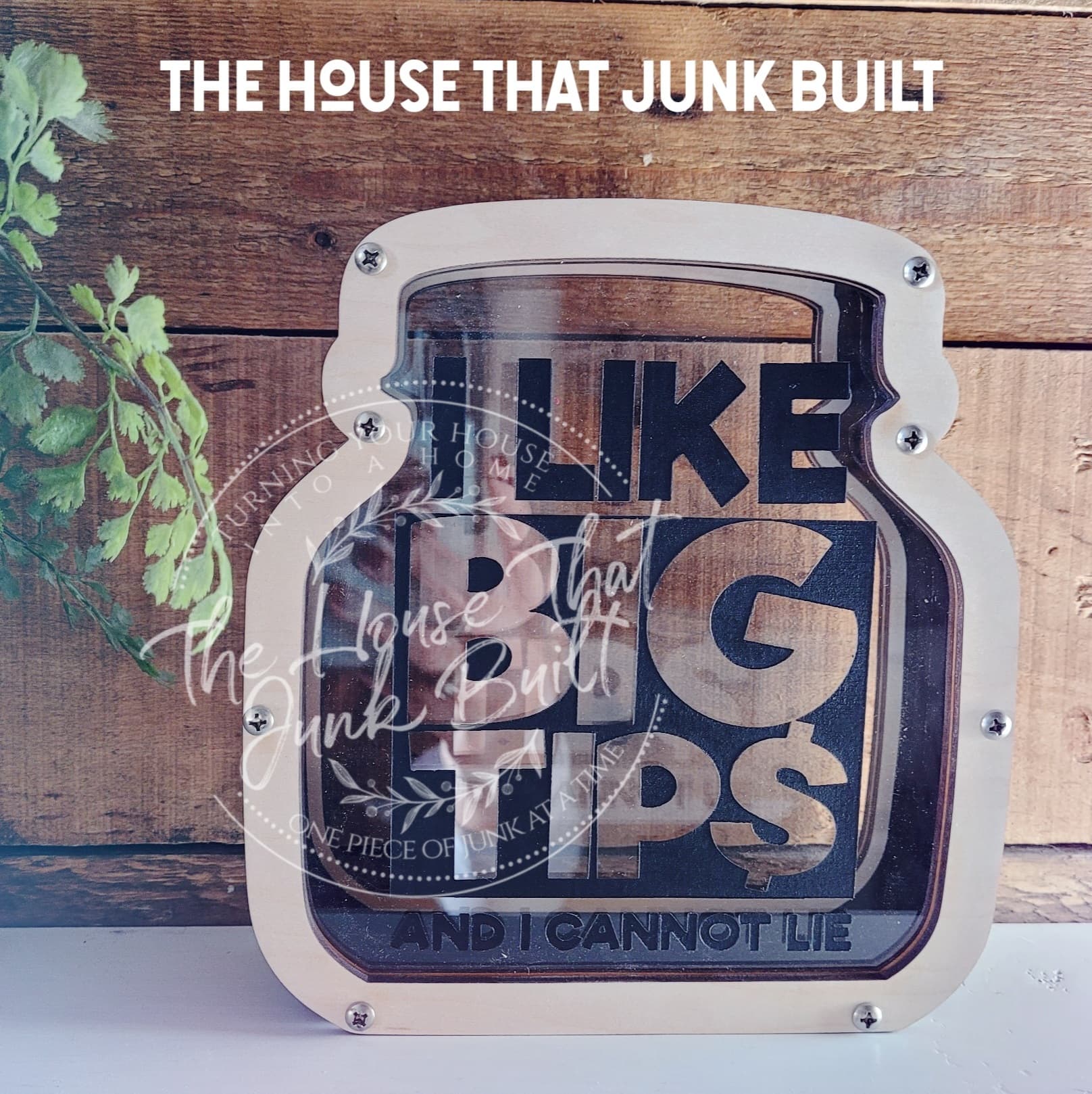 Tip Jar "I Like Big Tips" – Grit & Grain Studio